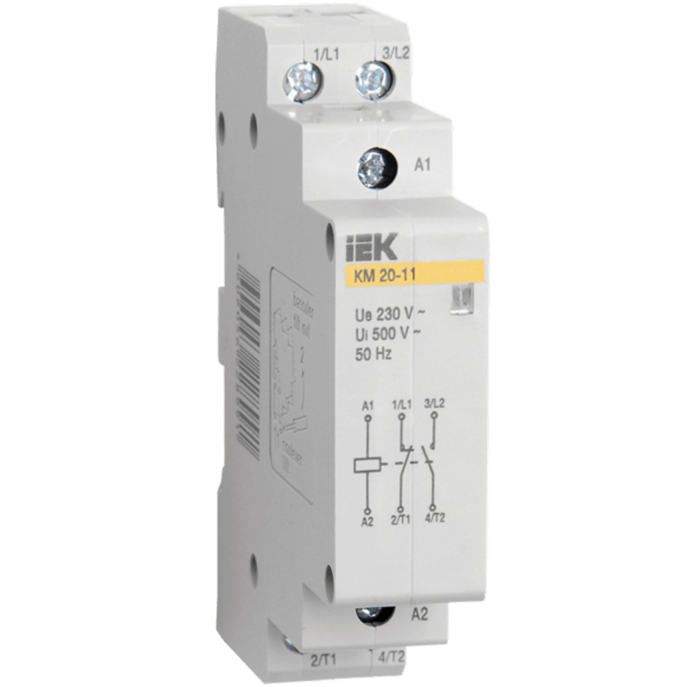 Контактор модульный КМ20-20М AC (230V) ИЭК в Калининграде